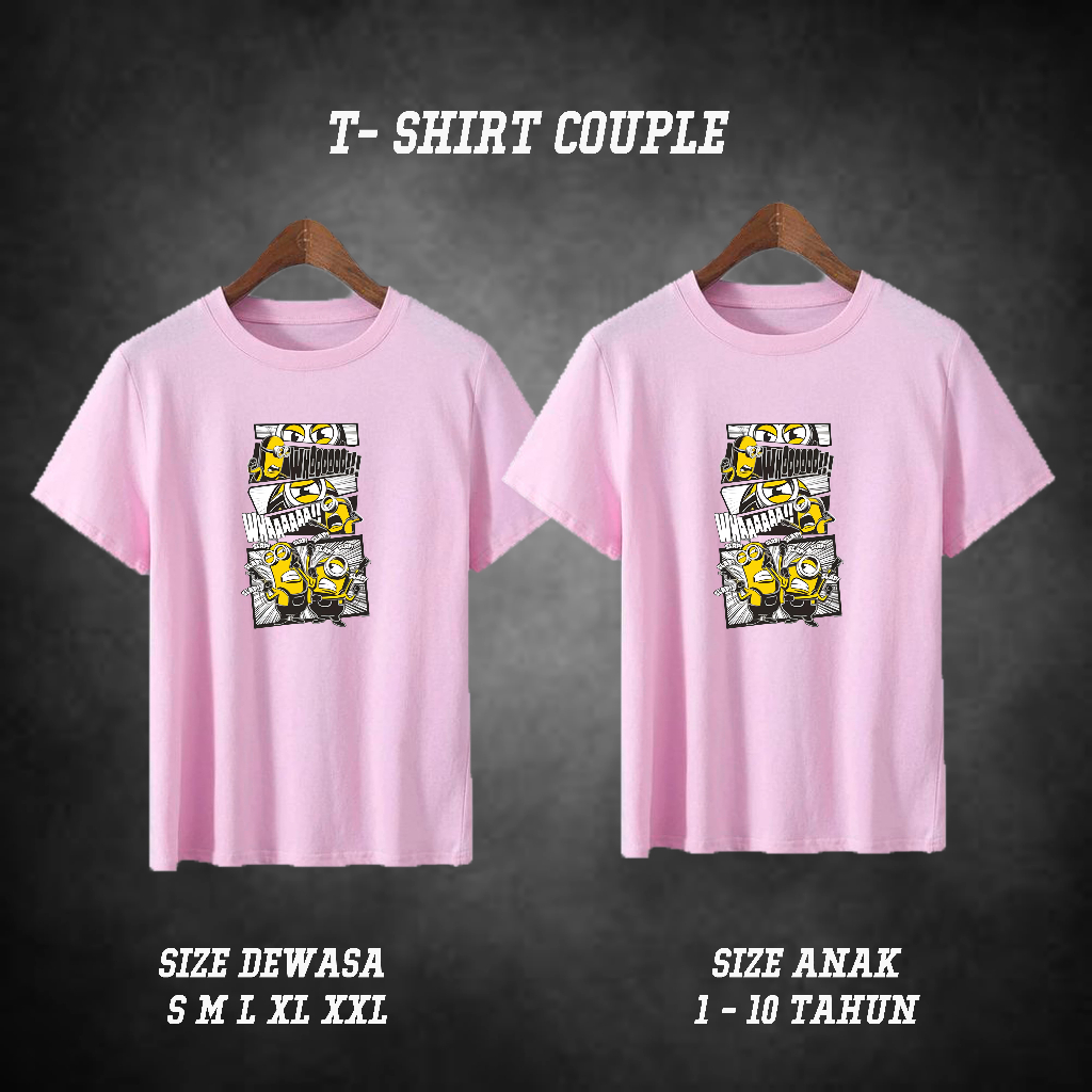 Jual C03149 KAOS MINION COMIC / KAOS KARTUN MINION/ MINION FAMILY ...