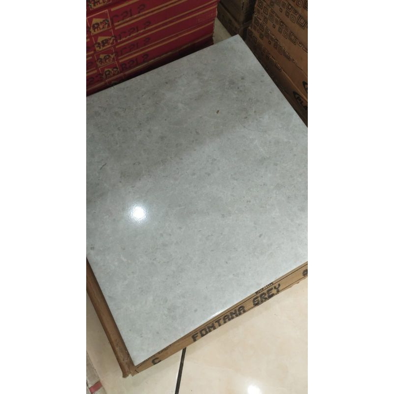 Jual Keramik Lantai Asia Fontana Grey 50x50 kw1 | Shopee Indonesia