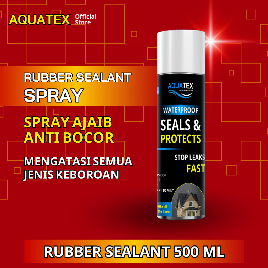 Jual Aquatex Rubber Sealant Spray Anti Bocor Spray ajaib Anti Bocor ...
