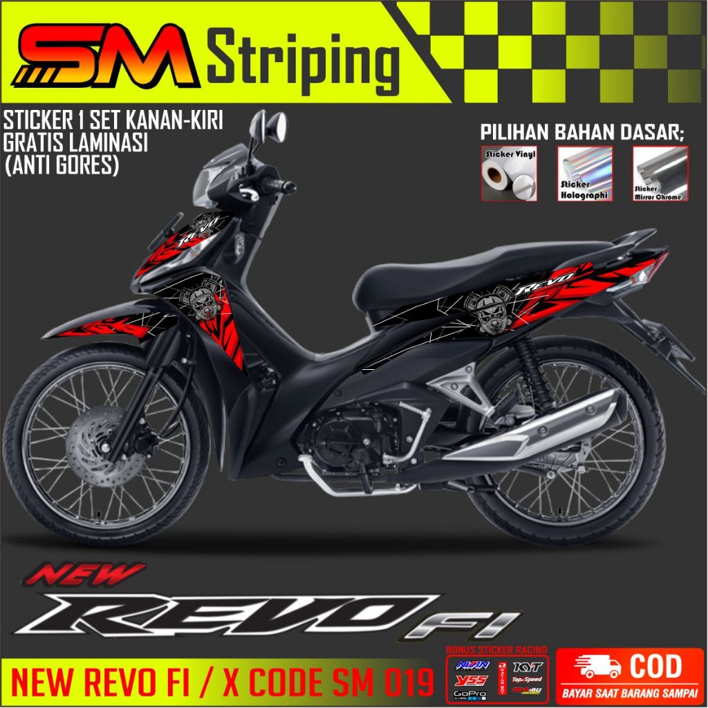 Jual Revo Sticker Striping Revo FI new - Stiker Motor Revo Fi Variasi ...