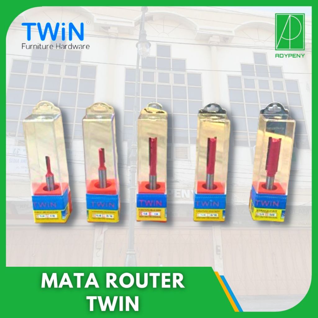 Jual Mata Router Trimmer Profil Bit Kayu Twin Double Non Bearing ...
