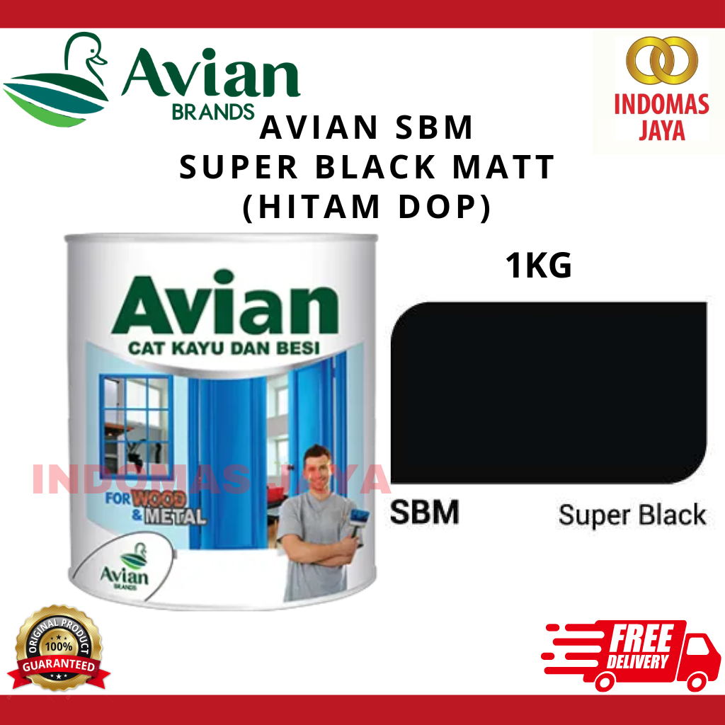 Jual CAT BESI AVIAN SBM 1KG - CAT MINYAK AVIAN SBM (HITAM DOP) | Shopee ...