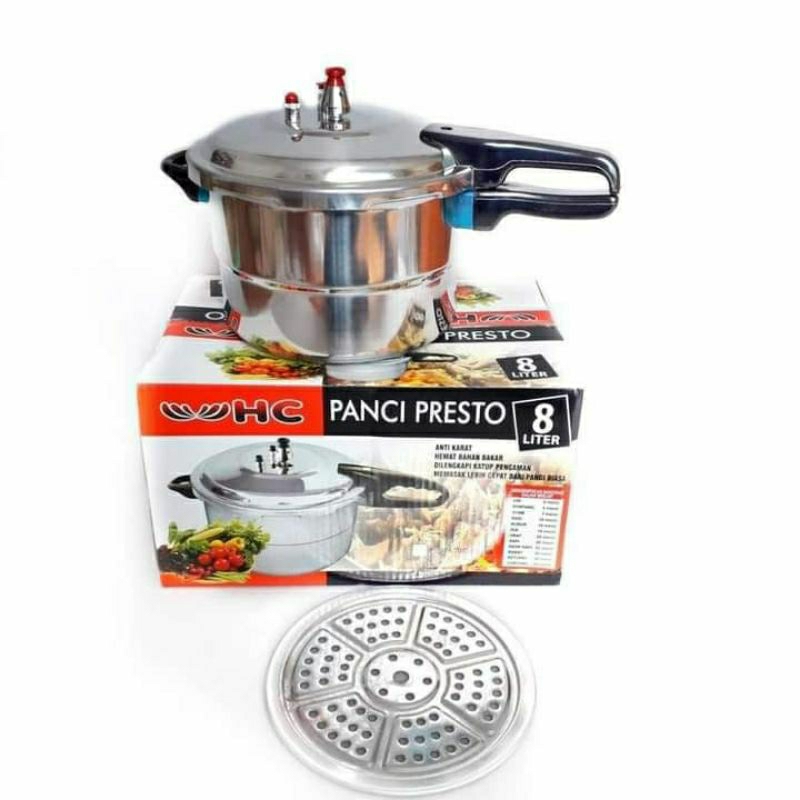 Jual Panci presto 8 Liter serbaguna/panci kukus serbaguna/panci presto happycall 8 liter ...