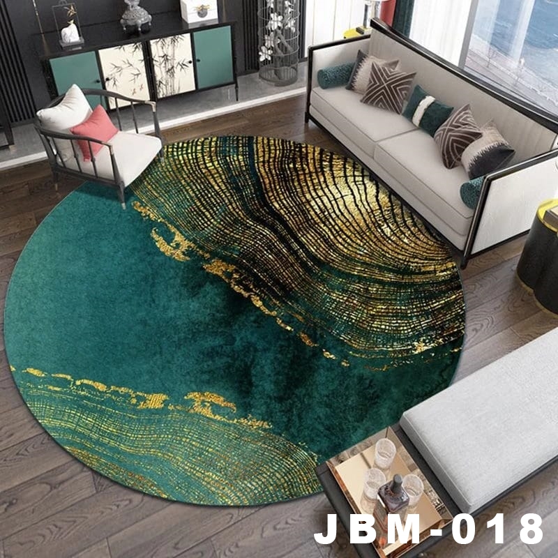 Jual Karpet Bulat Modern Dekorasi Ruangan Karpet Lantai Diameter 1 ...