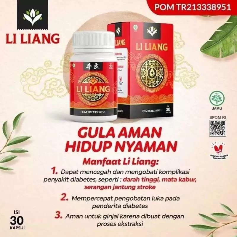 Jual Original Li Liang Isi 30 Kapsul Hebal Diabetes dan Gula Darah ...