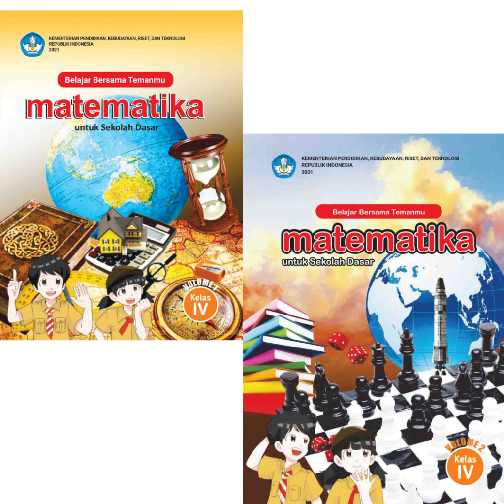 Jual PAKET MATEMATIKA KELAS 4 VOL.1&2 SD/MI KURIKULUM MERDEKA (ISI 2 BUKU) | Shopee Indonesia