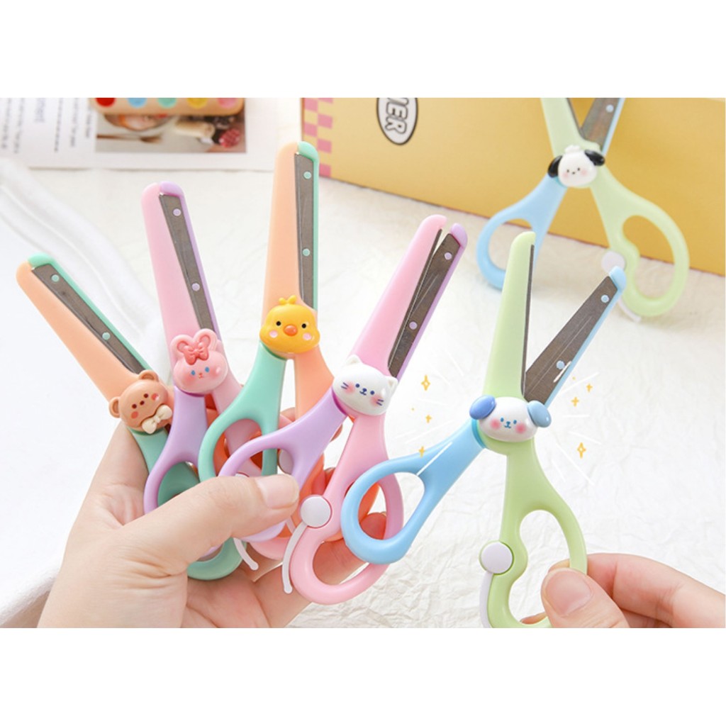 Jual Gunting kecil kartun lucu, gunting buatan tangan keselamatan anak ...