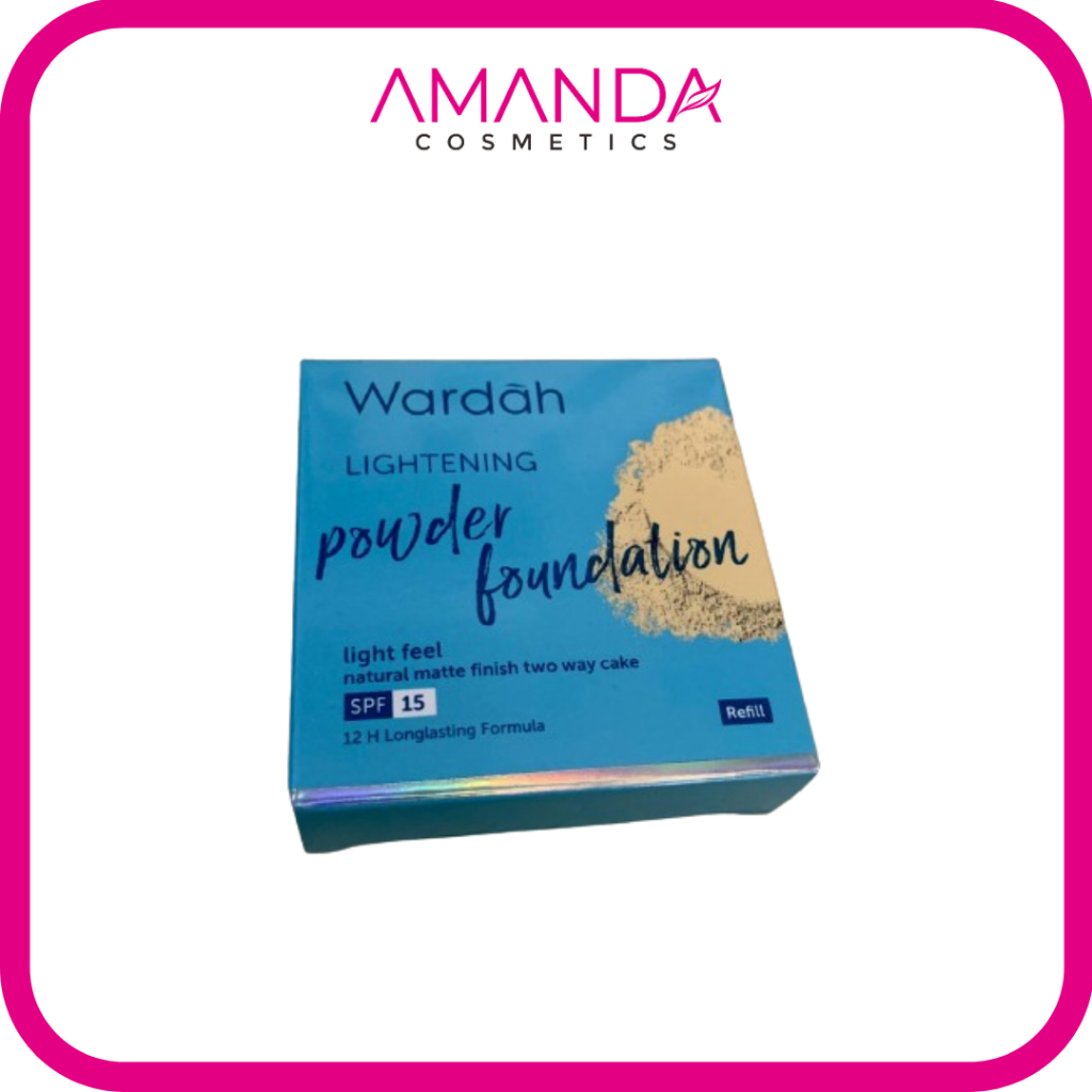 Jual Wardah Refill Ligthening Powder Foundation | Ligth Feel SPF 15 PA ...