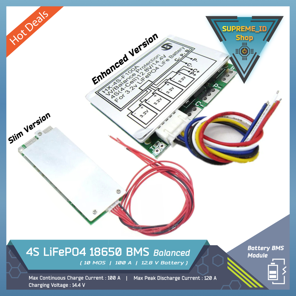 Jual 4S Baterai Lithium Iron Phosphate LiFePO4 BMS Balanced Charger Slim & Enhanced Version ...