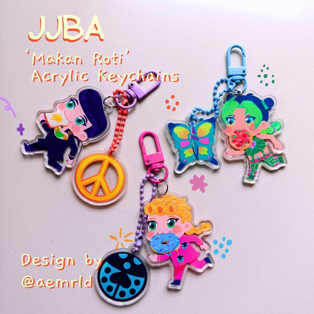 Jual [JJBA] Jojo Makan Roti Keychains | Shopee Indonesia