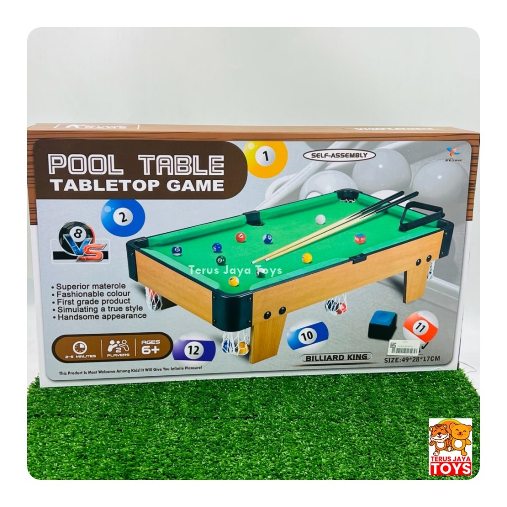Jual Mainan Pool Table Kaki Meja Billiard Kayu | Shopee Indonesia