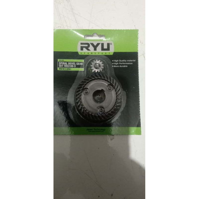 Jual sepaket gear Ryu rsg 100-3/spiral bevel gear 37 rsg 100-3 | Shopee ...