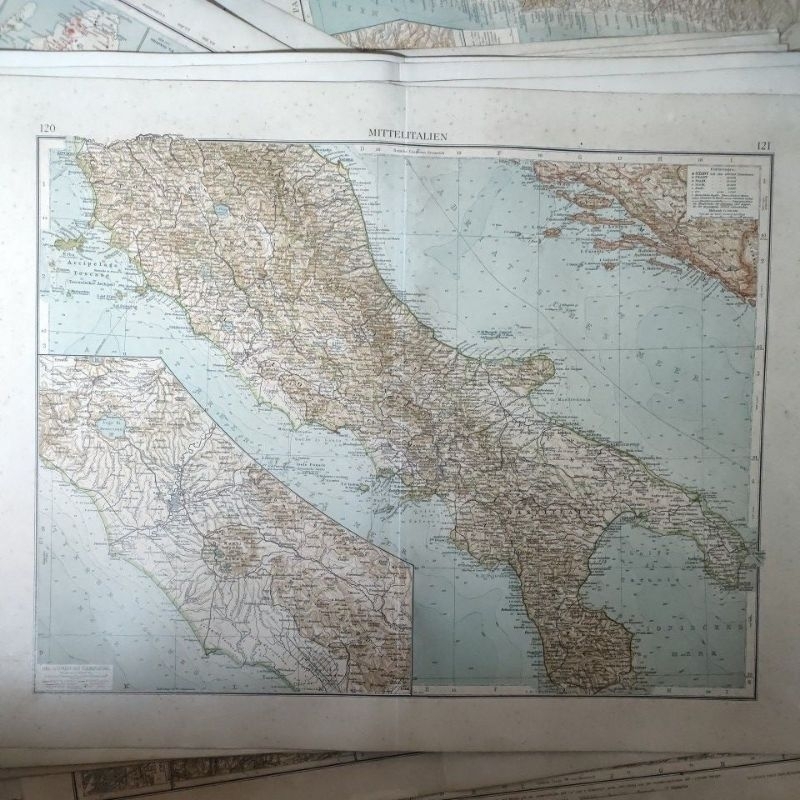 Jual Maps World Old Vintage Peta Dunia Kuno Cetakan 1912 Peta Negara ...