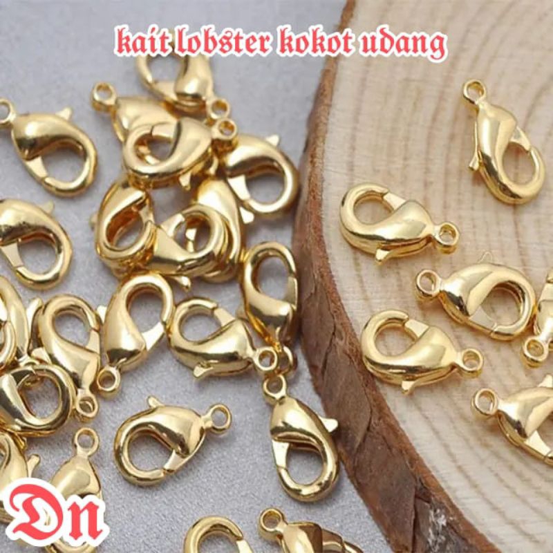 Jual kait lobster stainless stell/titanium buat kait gelang/kalung ...