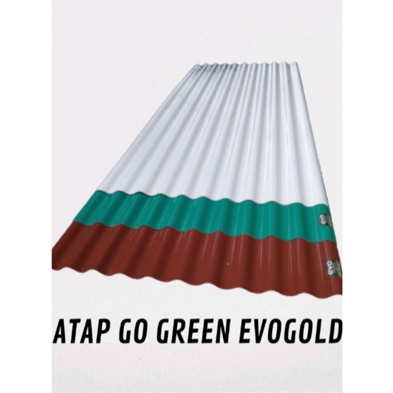 Jual ATAP GO GREEN EVOGOLD MERAH, HIJAU, PUTIH (ATAP PREMIUM) KETEBALAN ...
