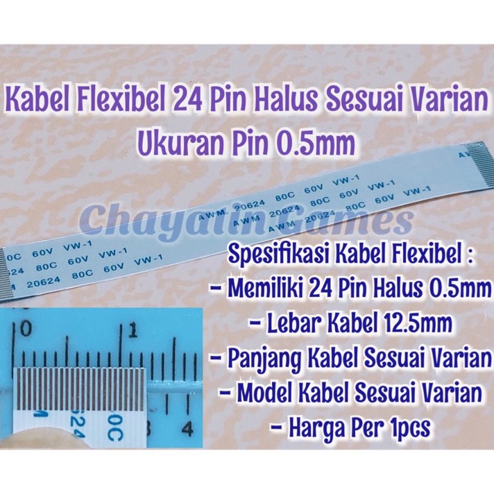 Jual fui Kabel Flexibel 24 Pin Halus Panjang el Sesuai Pilihan Varian ...
