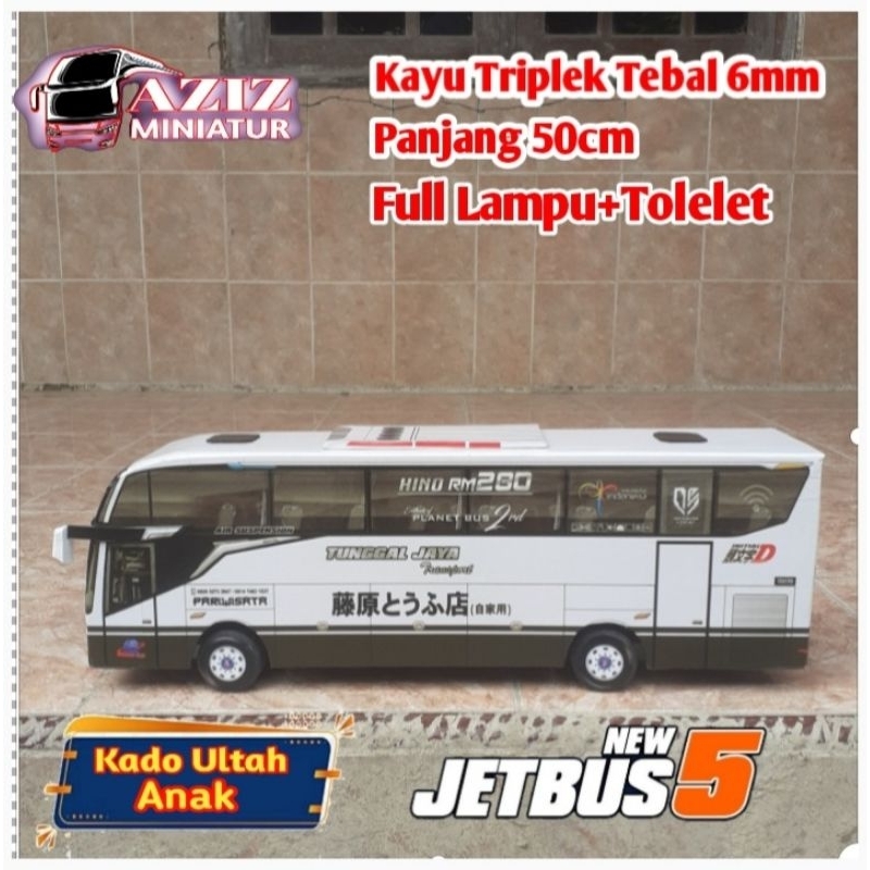 Jual Minuatur bus Tolelet basuri PO.TUNGGAL JAYA KIDSPANDA JB5 terbaru ...