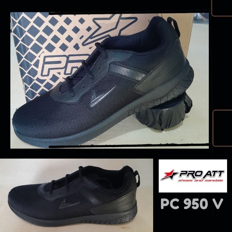 Jual Sepatu Pro Att PC 950V Original 100% Sepatu Full Black Sepatu Sekolah SMP Sepatu SMA Sepatu ...