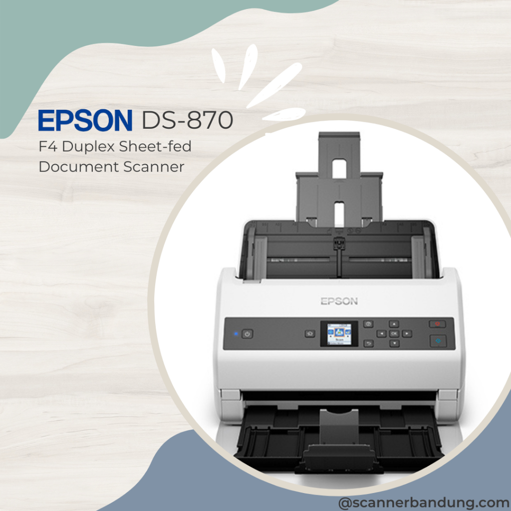 Jual scanner Epson WorkForce DS-870 - DS870 - DS 870 Scanner ADF 65 ppm ...