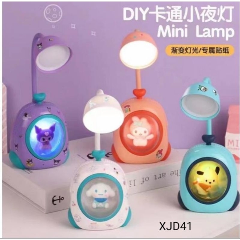 Jual Lampu Belajar Sanrio Lampu Meja Mini LED Kuromi Lamp Cinnamoroll ...