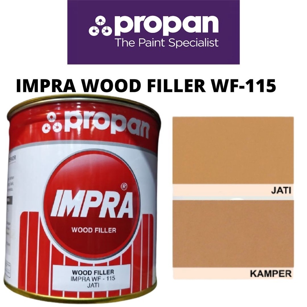 Jual PROPAN DEMPUL KAYU IMPRA WOOD FILLER WF-115 JATI/KAMPER 1KG-READY ...