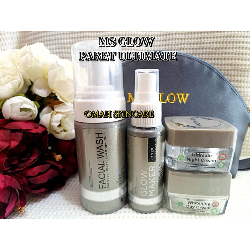 Jual Ms Glow paket Ultimate barcode(aktivasi) free dark spot | Shopee ...