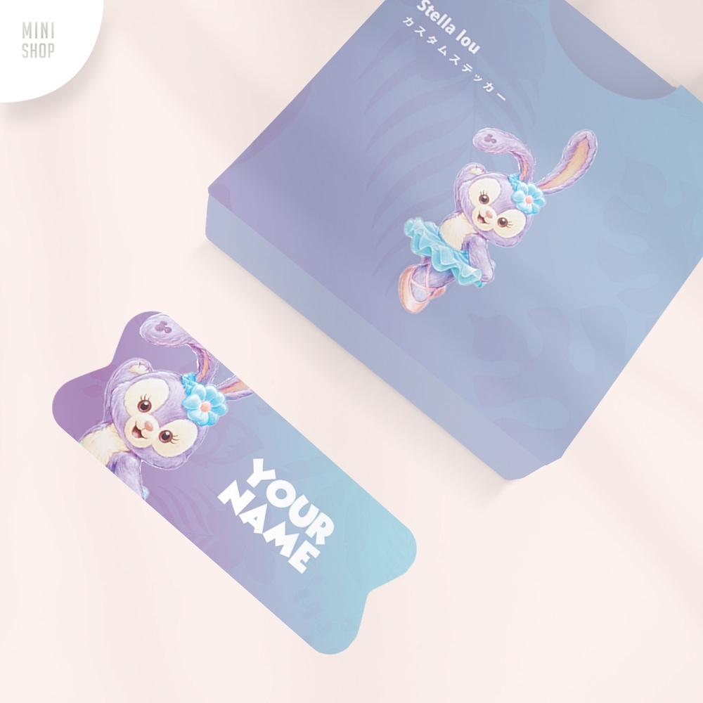 Jual Stiker Nama Custom Waterproof Stella Lou ( Duffy Friends ...