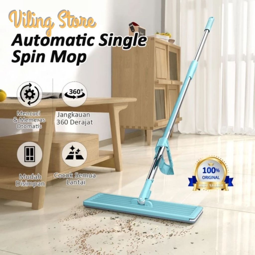 Jual Alat Pel Lantai Ultra Mop Microfiber Alat Pengepel Lantai Super ...