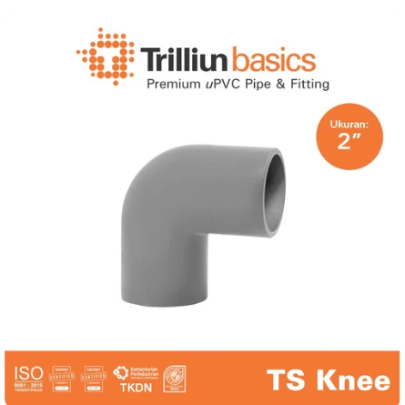 Jual KNEE KENI ELBOW 2" INCH PIPA PVC TRILLIUN TS / WATERPRESURE D ...