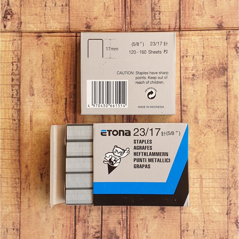 Jual Isi Stapler | Isi Staples ETONA 23/17 (5/8") | Shopee Indonesia