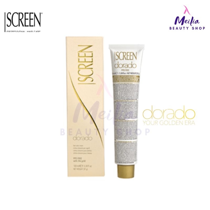 Jual SCREEN Dorado Hair Color Cream With 24k Gold | Shopee Indonesia