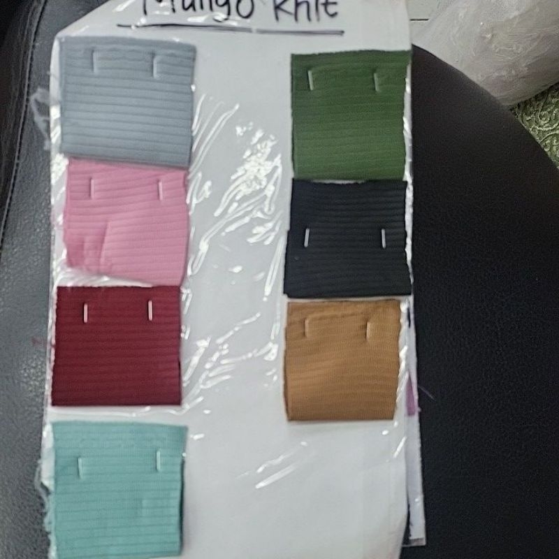 Jual kain mango knit. strech/spandek. harga setengah meter. warna warna ...