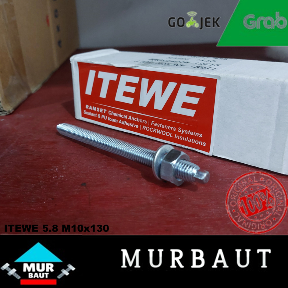 Jual ANGKUR M10x130mm GRADE 5.8 ITEWE | Shopee Indonesia