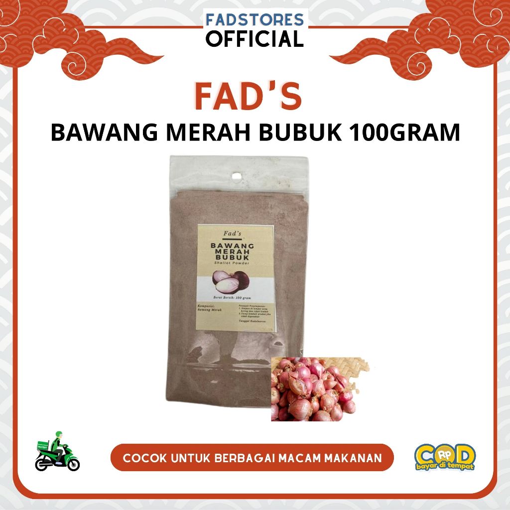 Jual Bawang Merah Bubuk 100 Gram - Shalot Powder 100 gram - Fad's ...