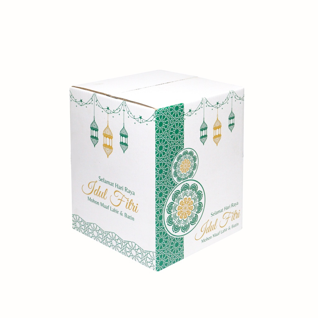 Jual (5 pcs) kardus parcel lebaran box hampers sembako eid fitri tema ...