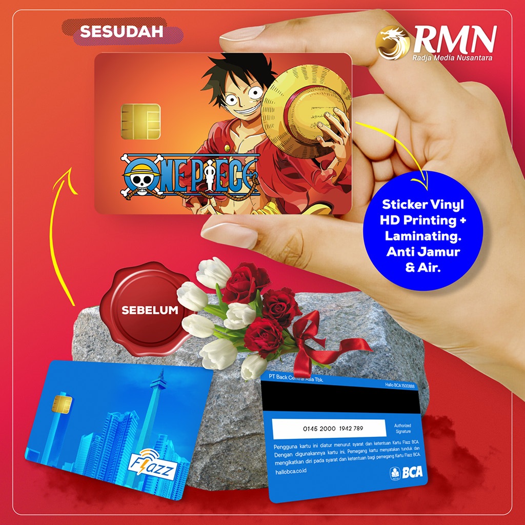 Jual Sticker Skin Emoney / Flazz - Sticker Vinyl Chip & no Chip ...