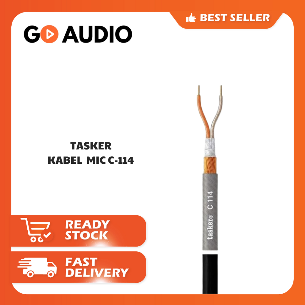 Jual TASKER | Kabel Mic Tasker C-114 Per Meter | Shopee Indonesia