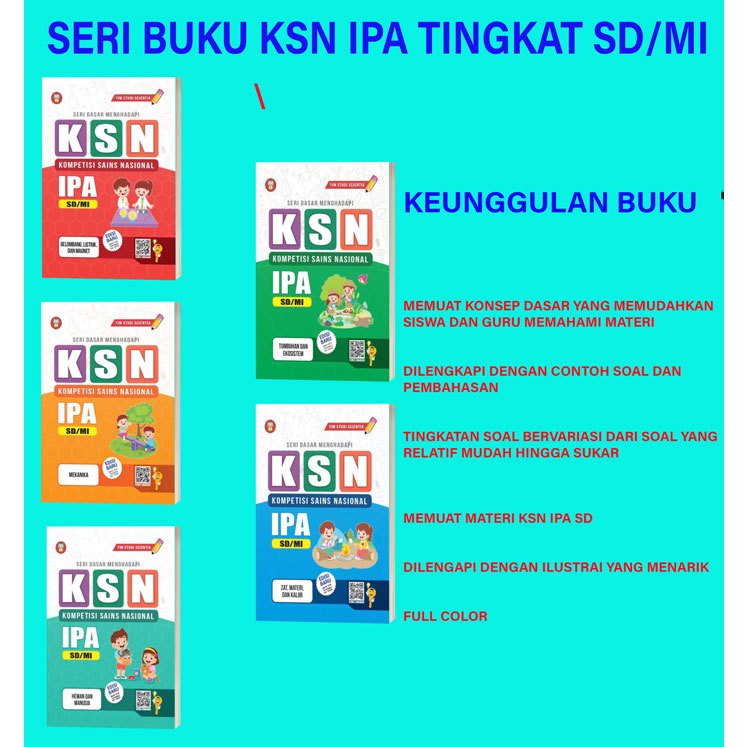 Jual BUKU PAKET KSN/OSN IPA SD-TUMBUHAN DAN EKOSISTEM-MEKANIKA-HEWAN DAN MANUSIA-ZAT MATERI DAN ...