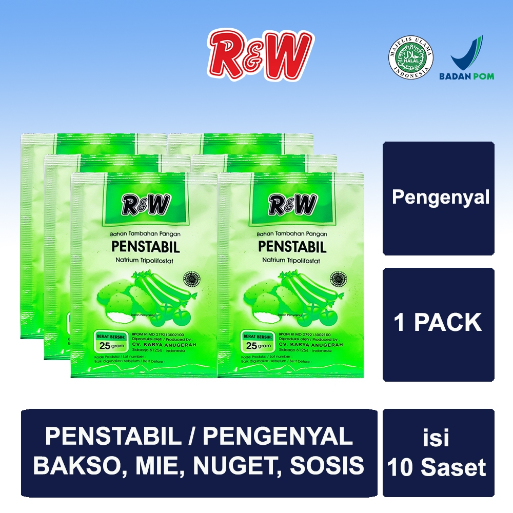 Jual Pengenyal Penstabil Bakso Mie Nugget Halal Rajawali R&W RW 25 g 1 ...