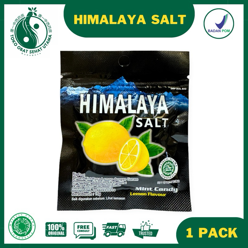 Jual PERMEN HIMALAYA SALT (ECERAN 1 PACK) / RASA LEMON MINT / Permen ...