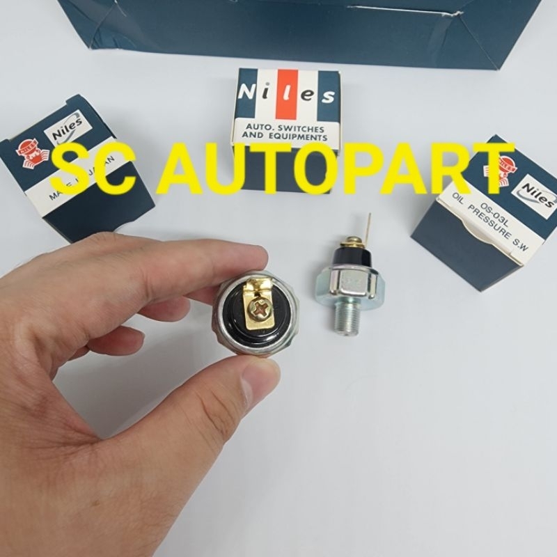 Jual SWITCH OIL PRESSURE SWITCH OLI UNIVERSAL OS-03L NILES | Shopee ...