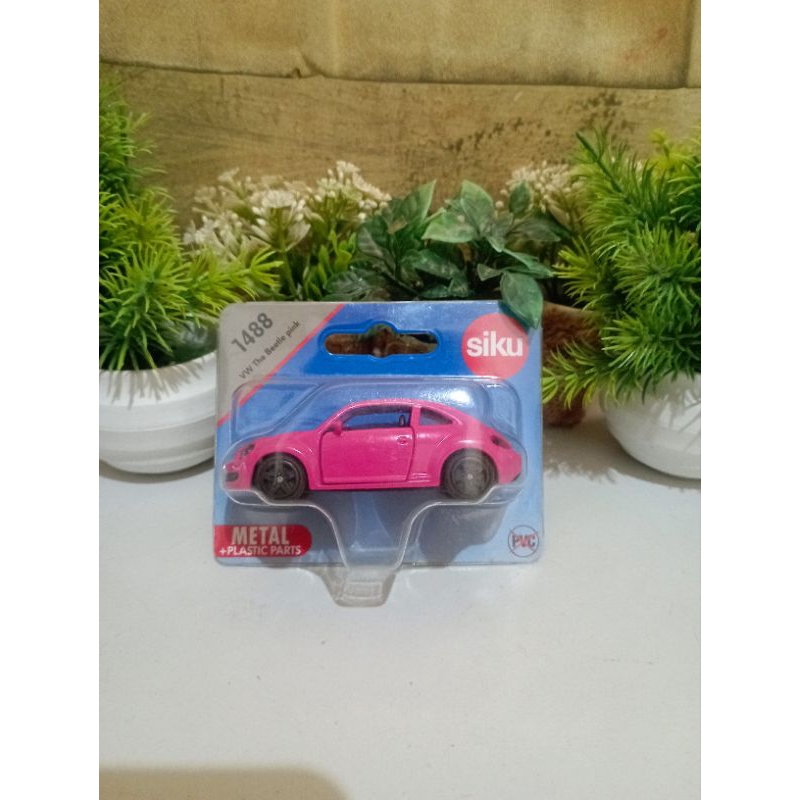 Jual Siku diecast volkswagen VW the Beetle pink open door | Shopee Indonesia