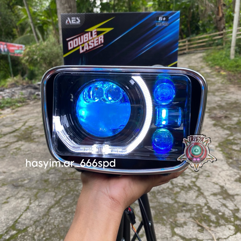Jual Lampu biled RX king oval biled AES UX3 | Shopee Indonesia