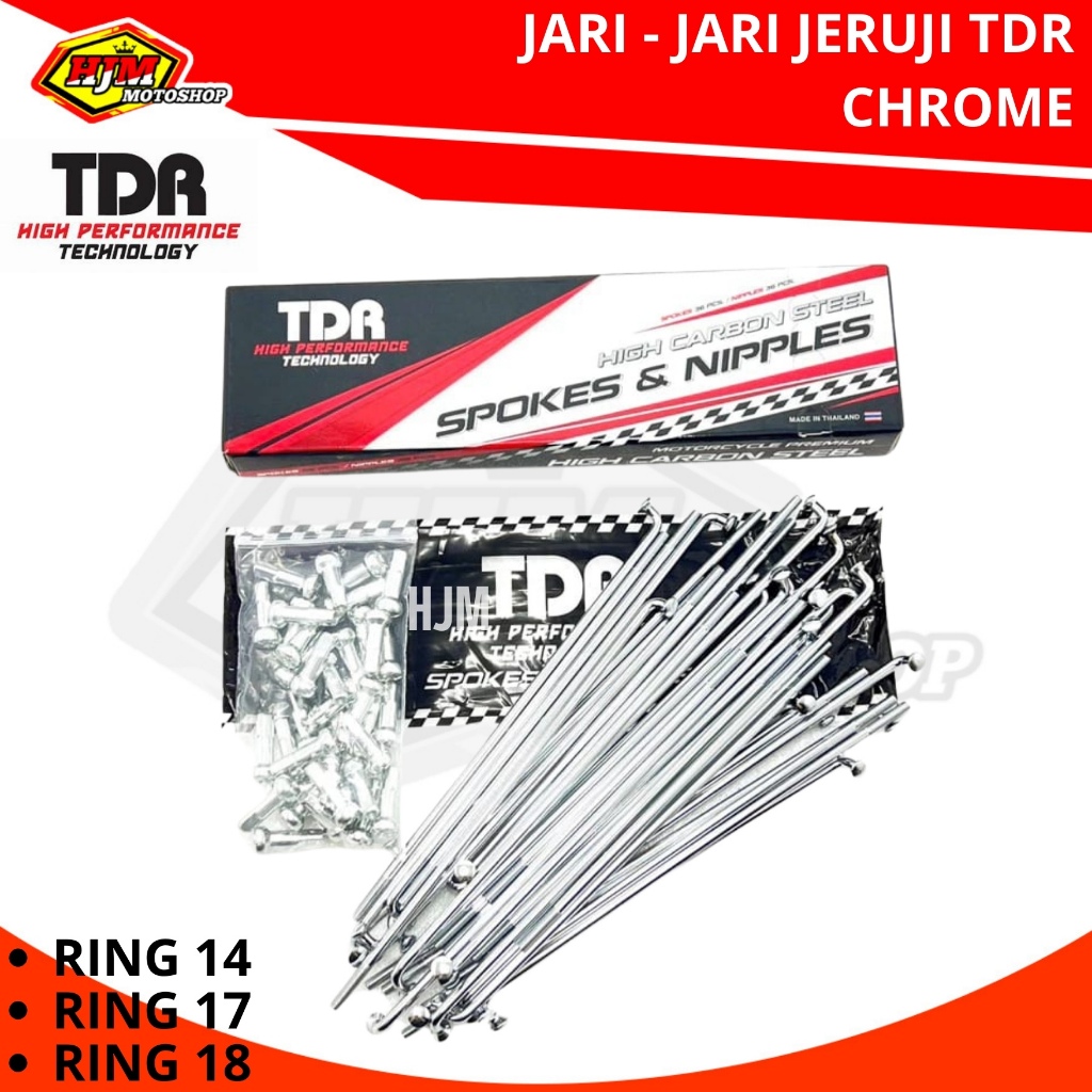 Jual Jeruji - Jari Jari TDR Chrome Velg Ring 17 Ring 18 Ring 14 - 89 ...