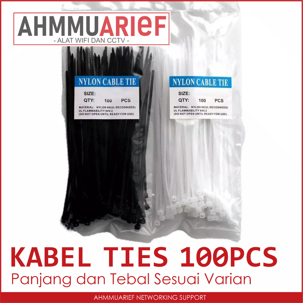 Jual TALI KABEL CABLE KREK TIE TIES TIS RIPET NYLON PENGIKAT | Shopee ...