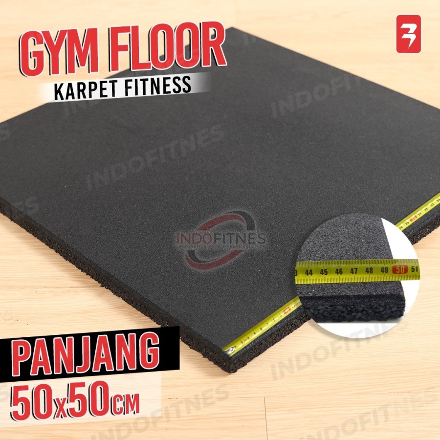Jual BODYMASTER Gym Floor Puzzle Matras Lantai Fitness Gym Mat Rubber ...