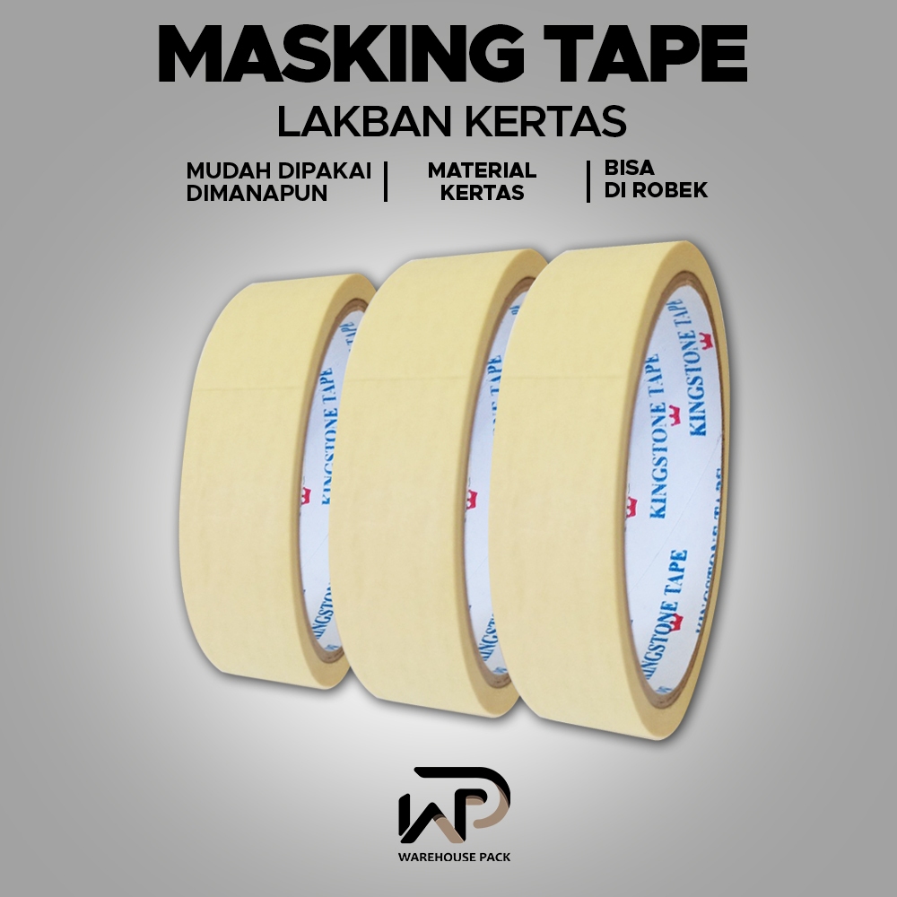 Jual Lakban Kertas | Masking Tape 1 inch | Kertas Lem | Solasi ...