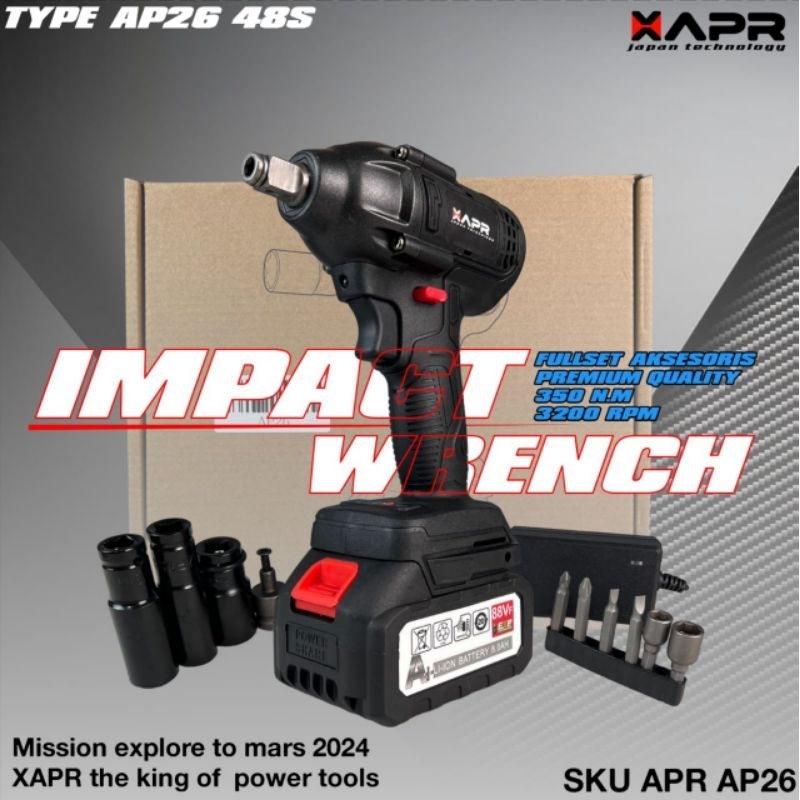 Jual BIG PROMO Impact wrench 48s APR JAPAN tech mesin pembuka baut ban ...