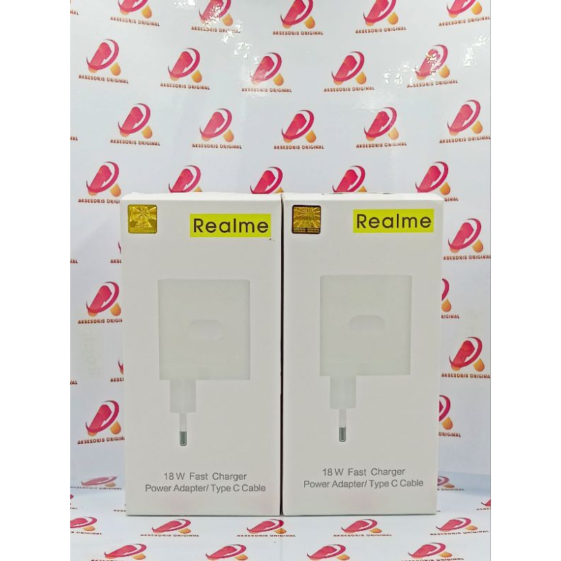 Jual Charger Adapter Realme Original 100% Fast Charging 18 Watt - 1 Set ...