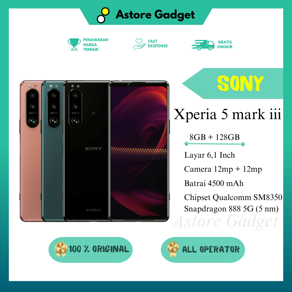 Jual SONY XPERIA 5 Mark iii 5G 8GB 128GB MULUS ORIGNAL - FULLSET - SONY ...